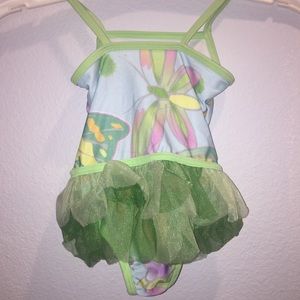 Disney | Swim | Kids Tinkerbell Bathing Suit With Tutu | Poshmark